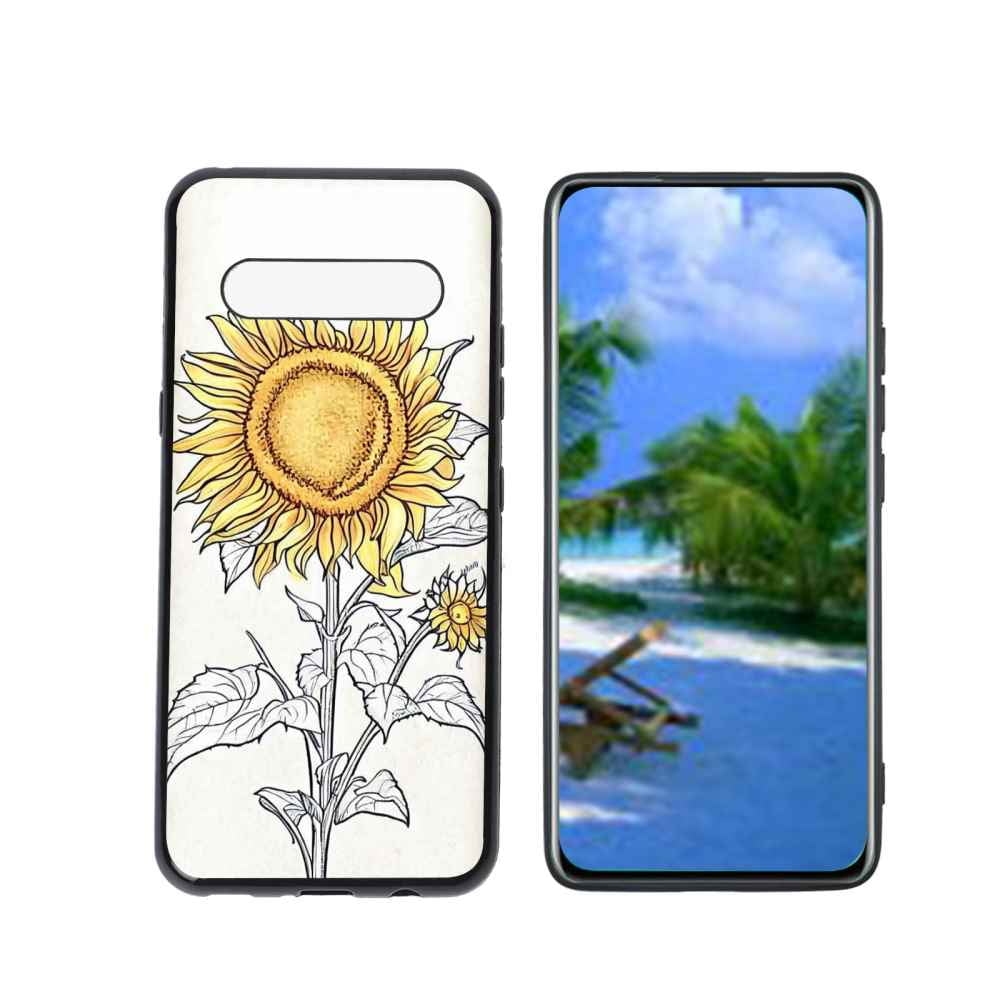 Compatible with LG V60 ThinQ 5G Phone Case, sunflower-flowers-2 Case ...