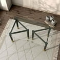 Furniture of America Modu Solid Wood Black Coffee Table Base Legs (Set ...