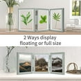 Afuly 5x7 Floating Collage Frame Grey 360° Foldable Hinged Trifold ...