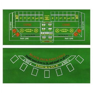Deluxe Felt Craps Tabletop Layout - Walmart.com