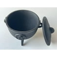 Pentagram Pentacle Cast Iron Cauldron With Lid and Handle, Witches ...