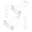 ALEKO Retractable Awning Wall Mount Brackets, White Aluminum, Set of 2 ...