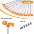 Tent Stakes Camping Stakes,AVOFOREST 7.1inch Non-Rust Metal Tent Pegs ...