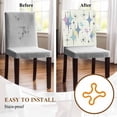 Chair Covers Set of 4 Blue Yellow Teal Diamond Chair Slipcover ...