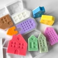 House Silicone Molds 10 Cavities Cabin Silicones Mould for Epoxy Resin ...