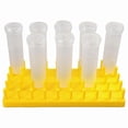 16Pcs 50Ml Large Floral Tubes with Rack Holder for Milkweed Leaf, Stem ...