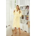 HEARTNICE Fuzzy Robes for Women, Long Plush Hooded Fluffy Warm ...
