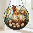 Farm Chicken Glass Style Window Hanging – Country Decor - Walmart.com