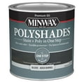 Minwax PolyShades 0.5 Pint Stain & Polyurethane, Gloss Aged Barrel Semi ...