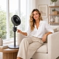 3-in-1 Standing Fan for Bedroom with Adjustable Height , Pedestal ...