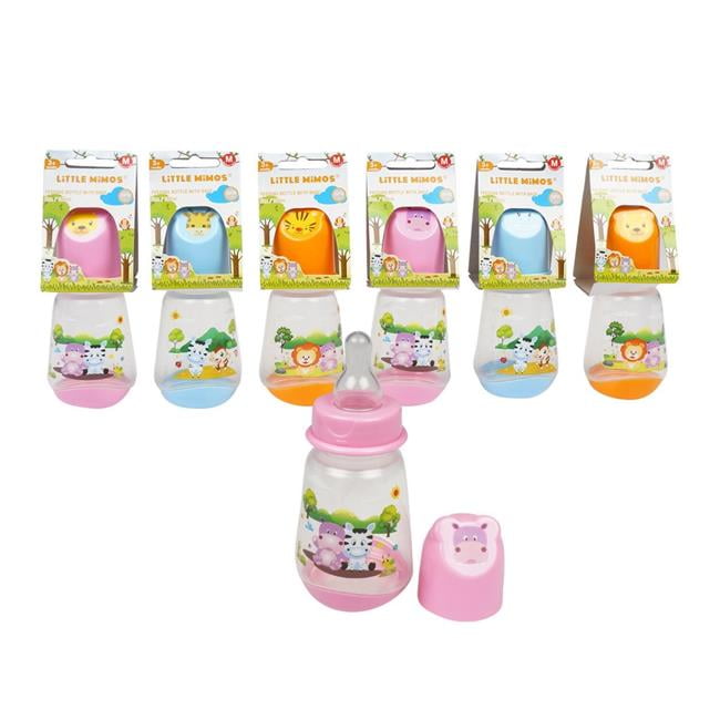 Little Mimos 2342737 5 oz Baby Bottle with Base, Assorted Color - Case ...