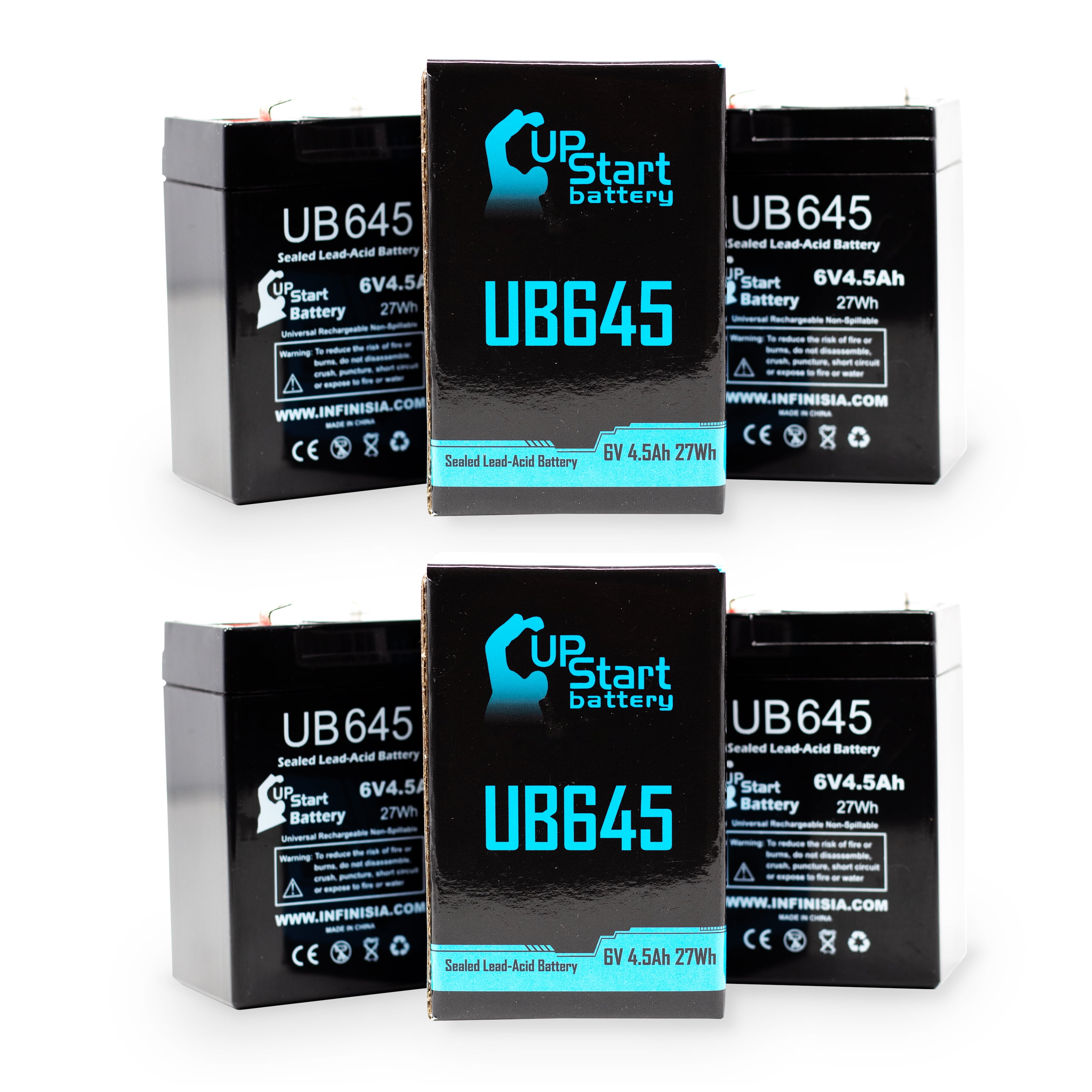 4x Pack - Compatible APC BACK-UPS 200 Battery - Replacement UB645 ...