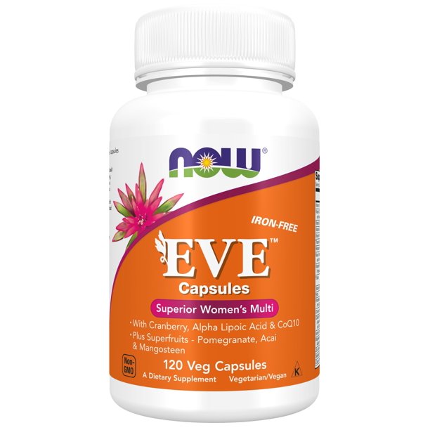 NOW Supplements, Eve™ Women's Multivitamin with Cranberry, Alpha Lipoic ...