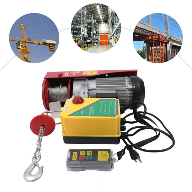 Miumaeov Electric Hoist With Wireless Remote Control & Single/Double ...