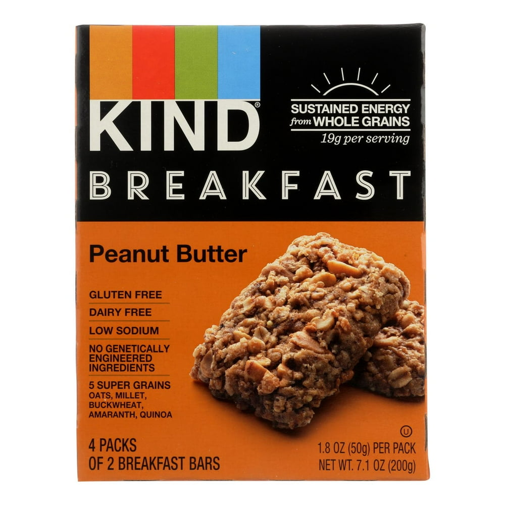 KIND, Cereal Bars, GMO Free, Peanut Butter, 8 Ct, 1.8 Oz - Walmart.com ...