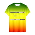 Afdoent Mens T Shirts Summer Style Short Sleeve T Shirt With Gradient ...