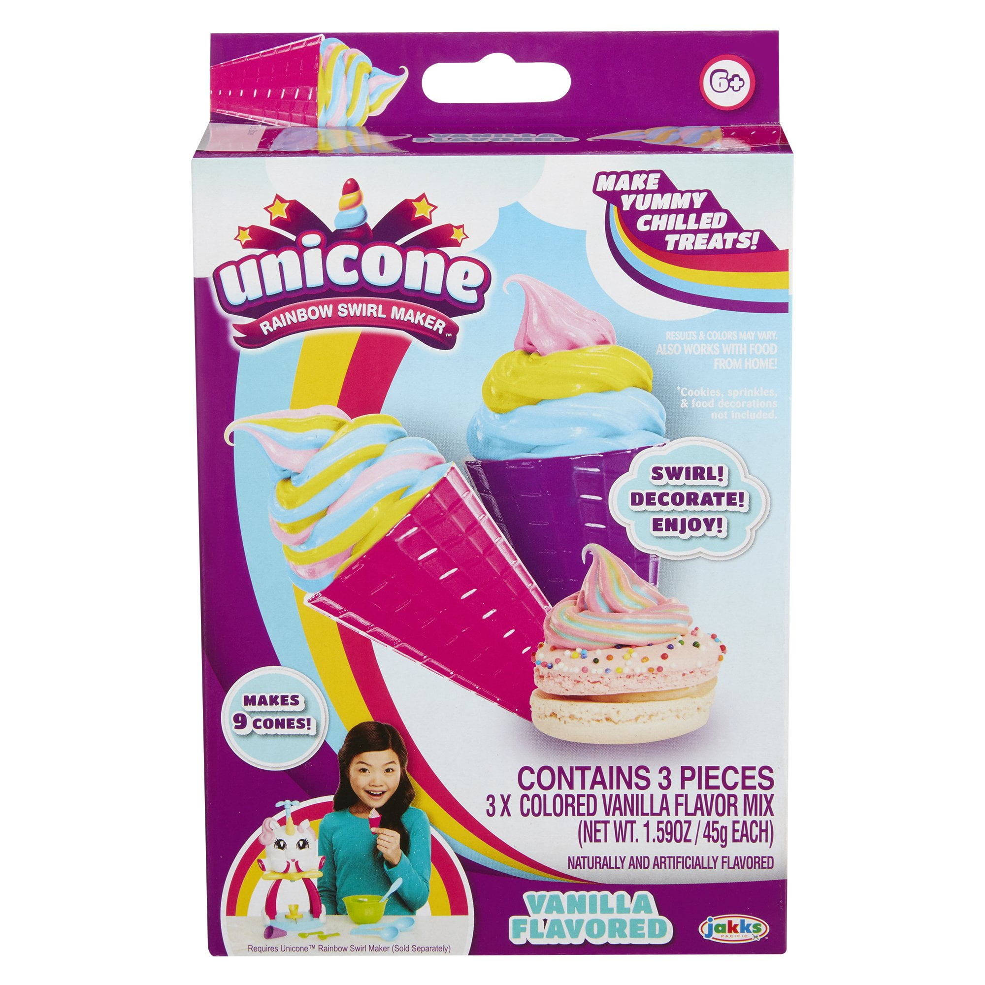 Unicone Rainbow Swirl Maker Refill Pack - 3 pieces - Walmart.com