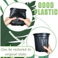 30-Piece Black 0.5 Gallon Plastic Pots: Flexible Nursery Containers ...