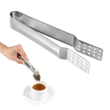WALFRONT Stainless Steel Kitchen Clamp Tong Tea Bag Tong Food Clamp ...