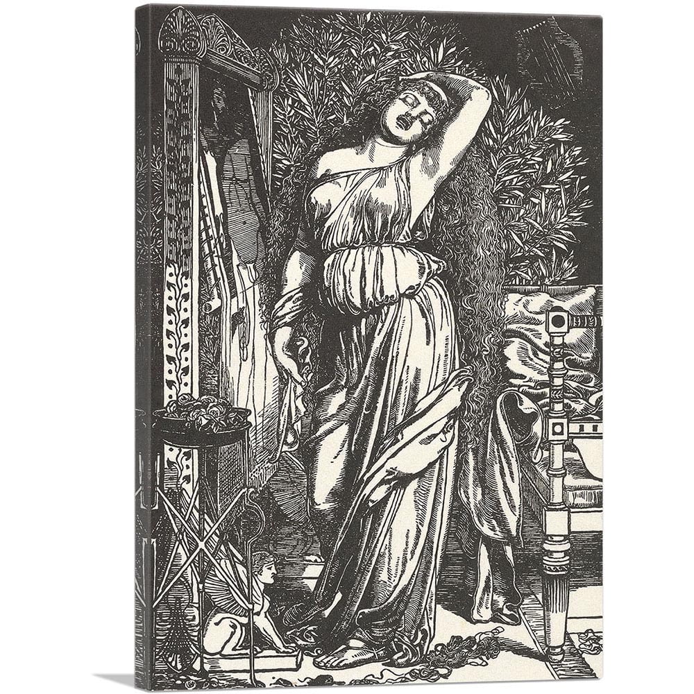 ARTCANVAS Danae In The Brazen Chamber 1867 Canvas Art Print by ...