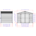DuraMax StoreMax Plus 10.5x8 Ft with Molded Floor Outdoor Storage Shed ...