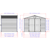 DuraMax StoreMax Plus 10.5x8 Ft with Molded Floor Outdoor Storage Shed ...