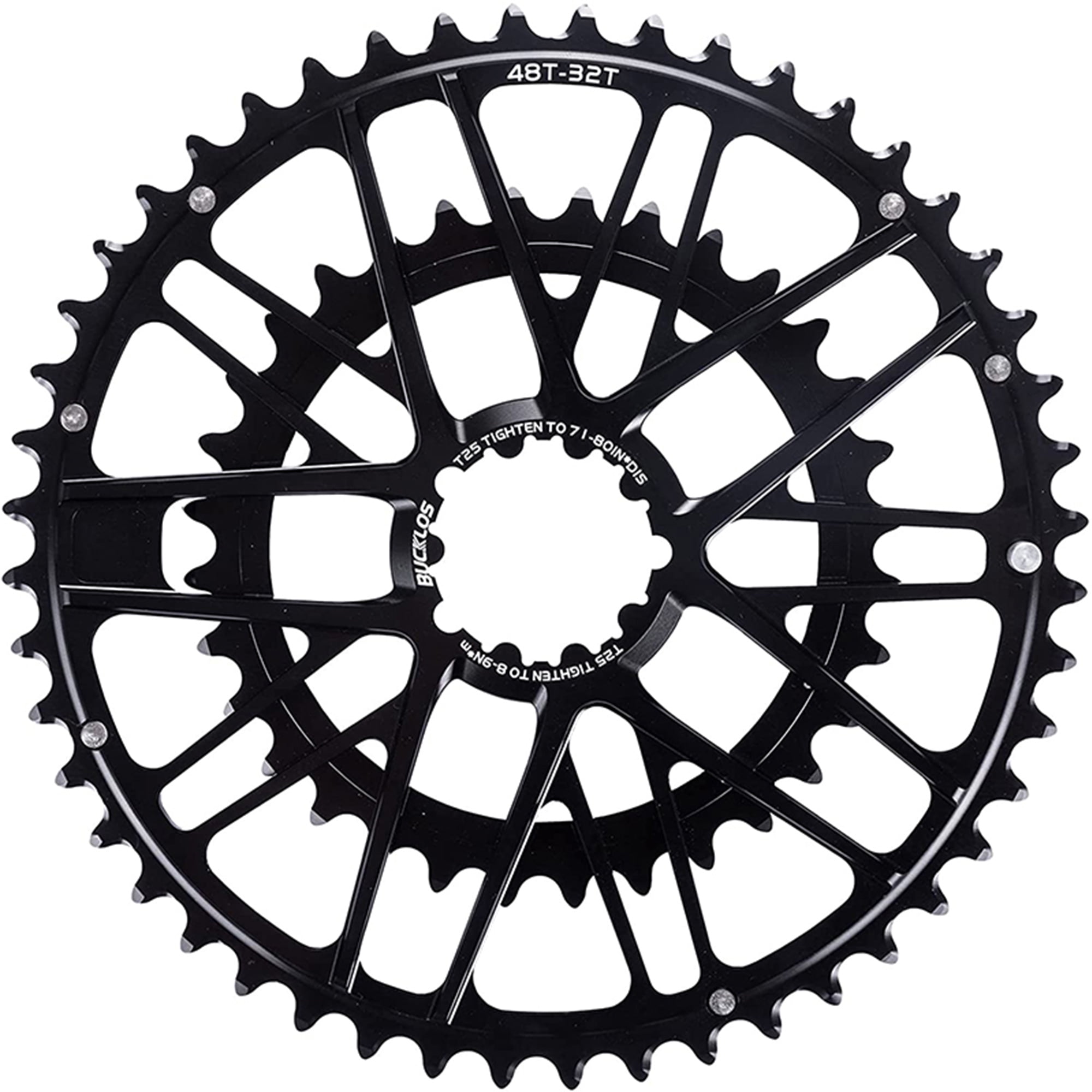 BUCKLOS Road Bike Crankset GXP Hollow Integrated Bicycle Crank Arm ...