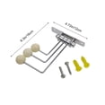 CVLNCYCLING Vintage Rotating Wall Hooks, Iron Coat Rack Wood Ball ...