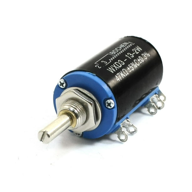 WXD3-13 47K Ohm 2W Rotary Wirewound Multiturn Taper Pot Potentiometer ...