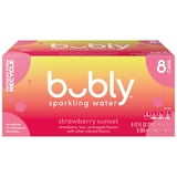 bubly Strawberry Sunset Sparkling Water, 12 fl oz, 8 Pack Cans ...