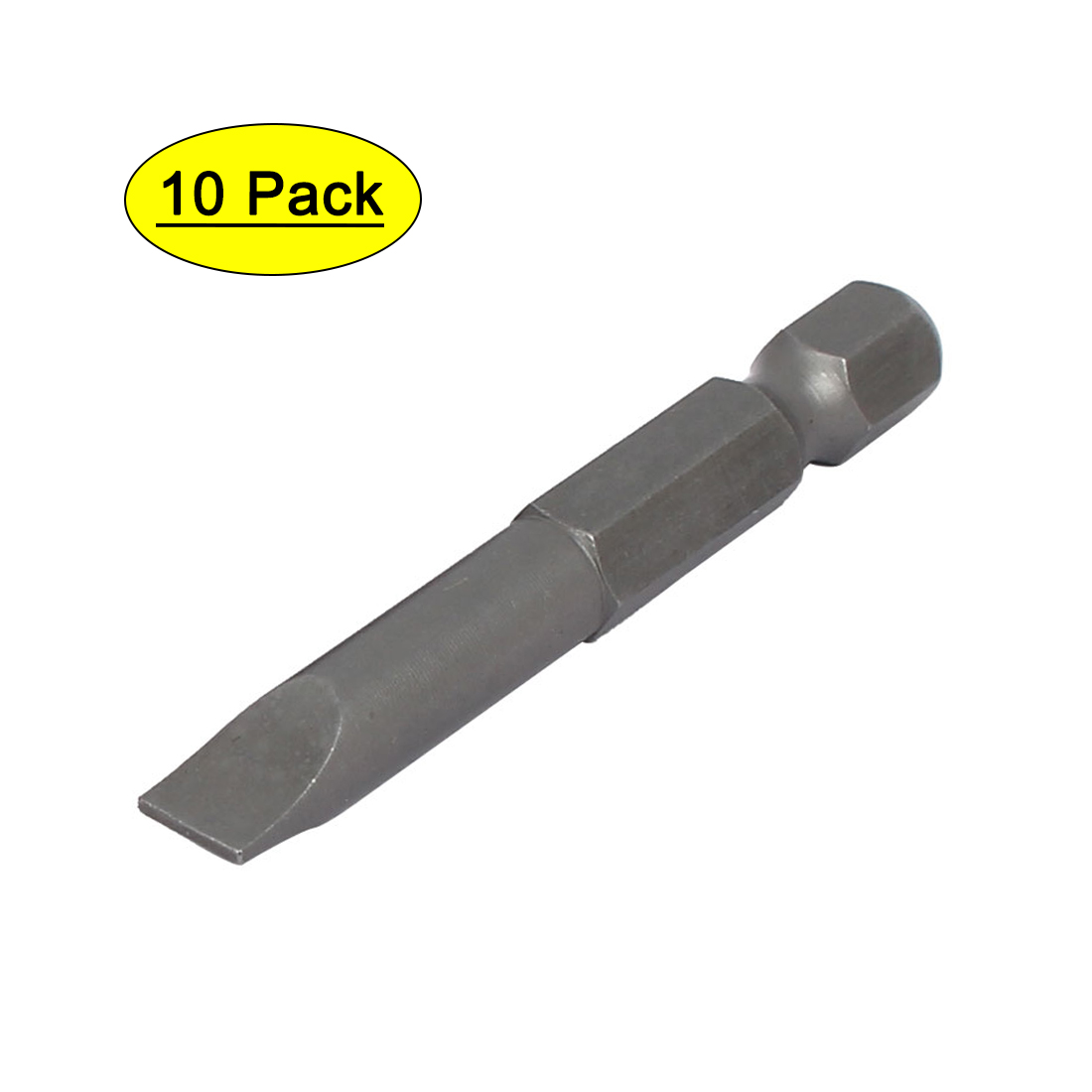 6mm Tip Width 1/4-inch Hex Shank Magnetic Slotted Screwdriver Bits Gray ...