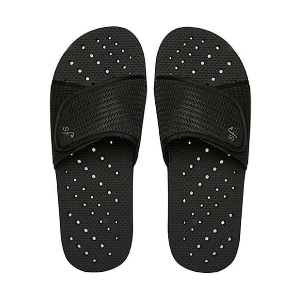 Showaflops Mens Antimicrobial Shower & Water Flip Flop Slide Sandals ...