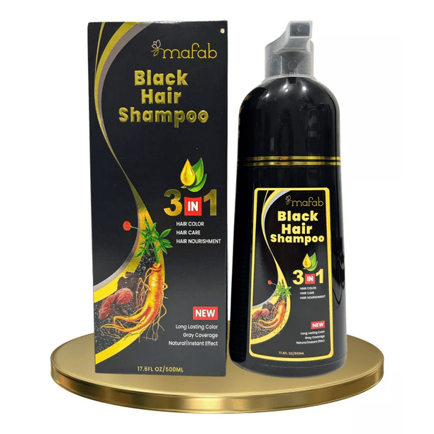 Shampoo Tinte Instantáneo Cubre Canas Natural Jengibre 500ml (Marrón ...