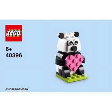 LEGO BrickHeadz Valentine's Bear 40379 Set with Flowers - Walmart.com