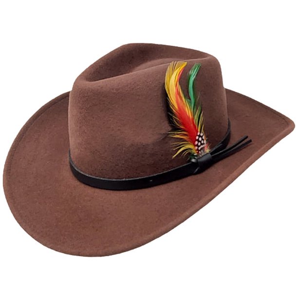 Different Touch Outback Crushable Wool Cowboy Wide Brim Male Brown ...