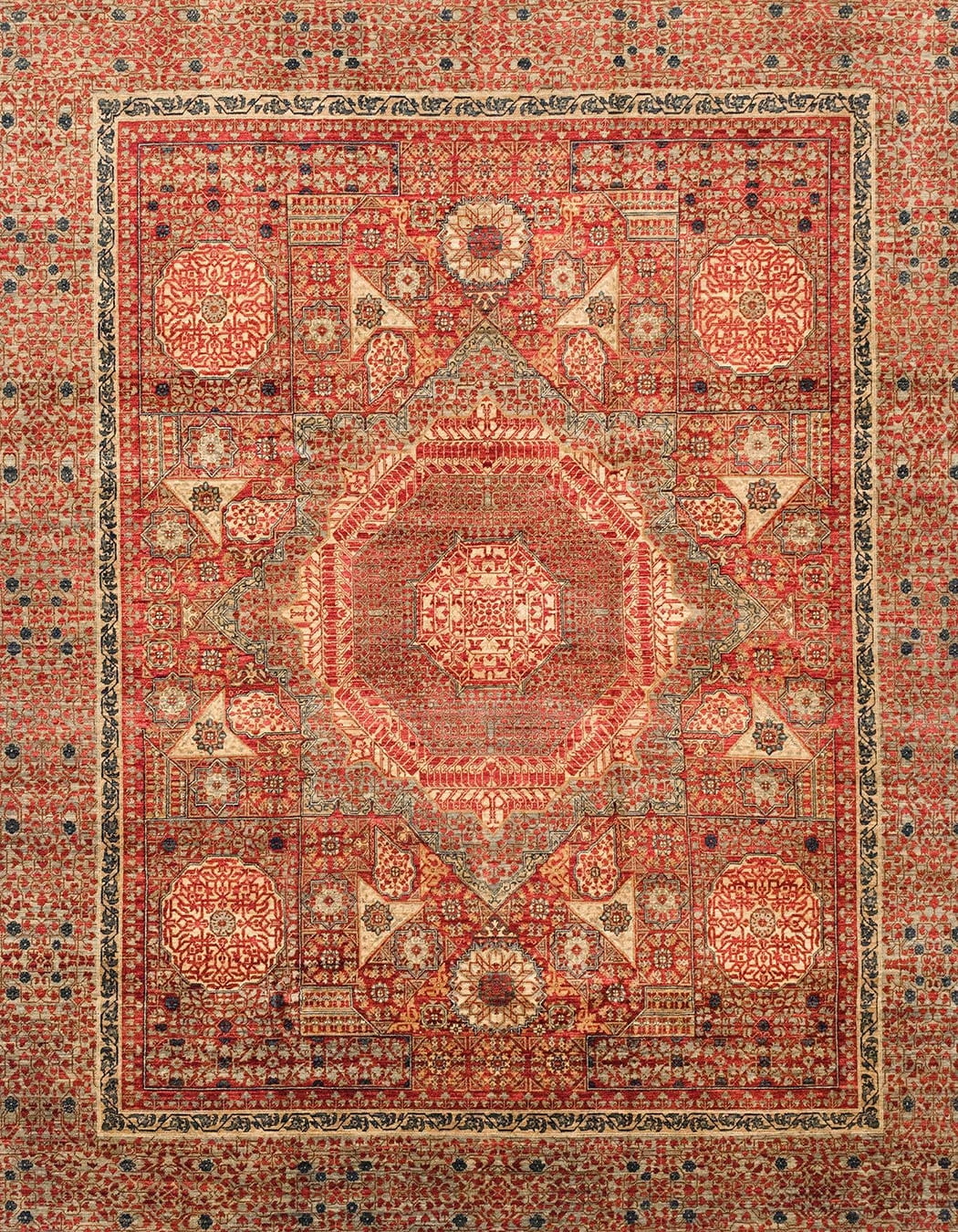 Ahgly Company Indoor Rectangle Abstract Red Abstract Area Rugs, 2' x 3 ...