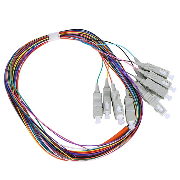 Fiber Pigtail Cable Multimode 12 Cores SC UPC PVC Shell Pigtail Optical ...