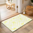 Abstract Yellow Elephants Palm-trees Rectangle Rug 2'x3' Polka Dots ...
