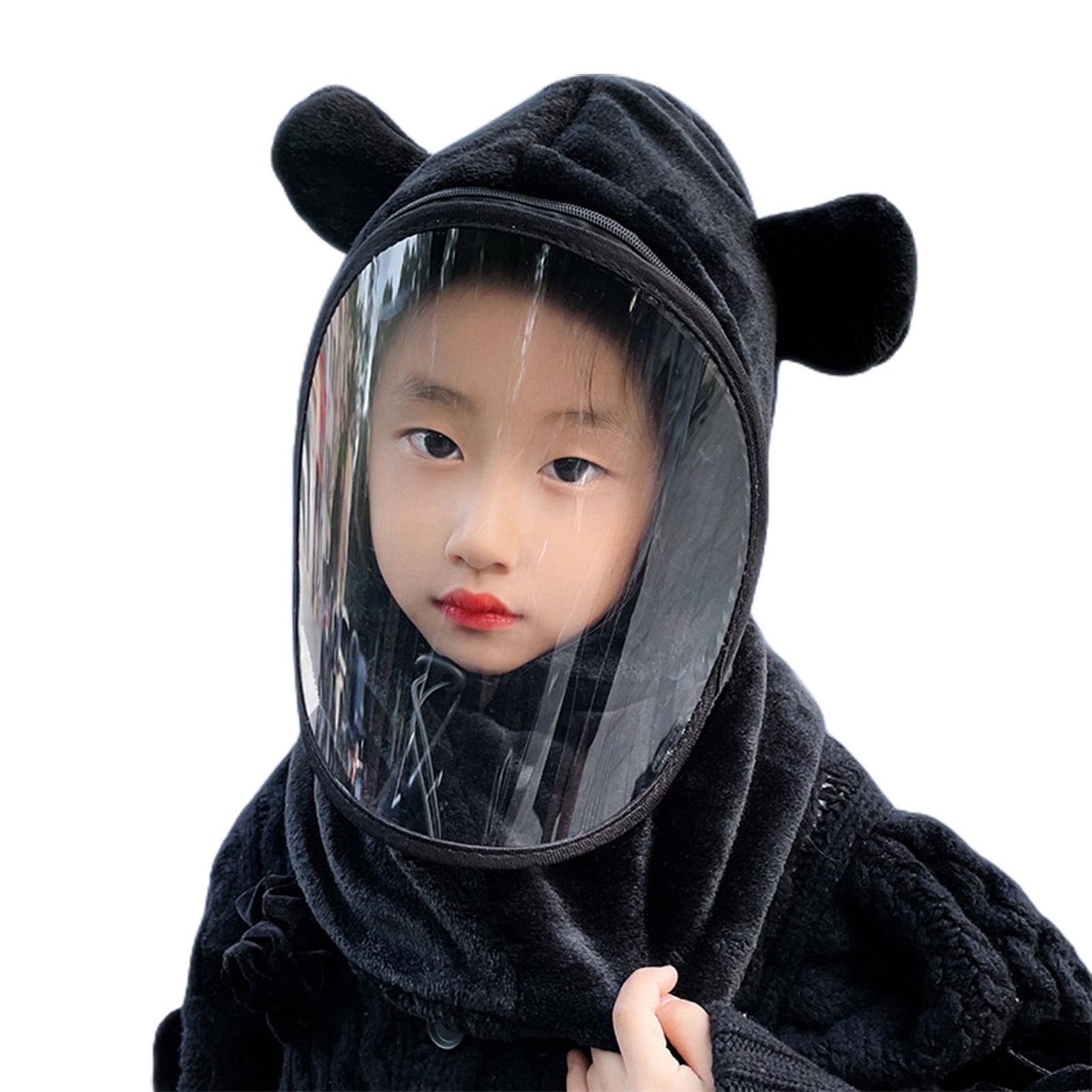 Kids Fleece Hood Ski Mask Cold Weather Face Mask Neck Warmer Winter ...