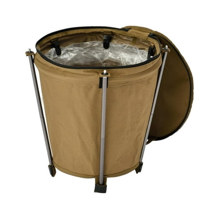 Camping Trash Can Collapsible Garbage Can with Zippered Lid Trashcan ...