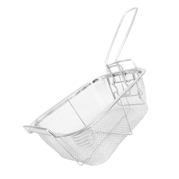 Mesh French Fry Chips Basket French Fries Holder with Handle Square ...