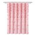 Lush Decor Pink Riley Textured Shower Curtain, 72" x 72" - Walmart.com