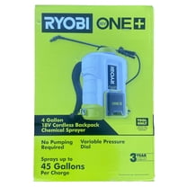 RYOBI ONE+ 18V 4 Gal. Cordless Backpack Sprayer with 2.0 Ah Battery and ...