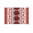 Bohemian Animals Plants Sun Shade Sail 6.5'X10' Abstract Red Geometric ...