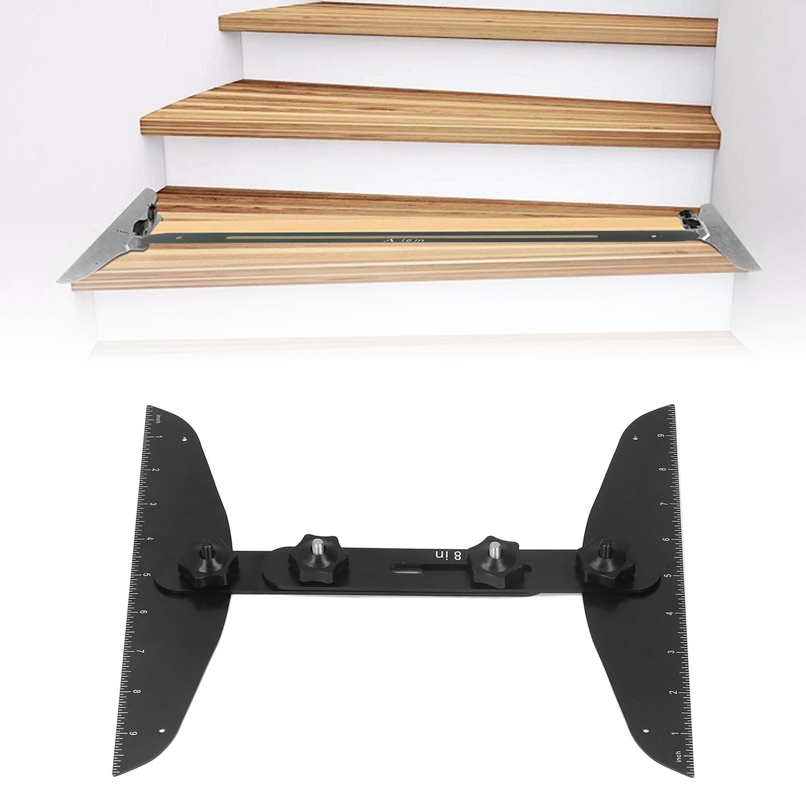 Stair Treads Gauge Template Tool, Aluminum Alloy Adjustable Measuring ...