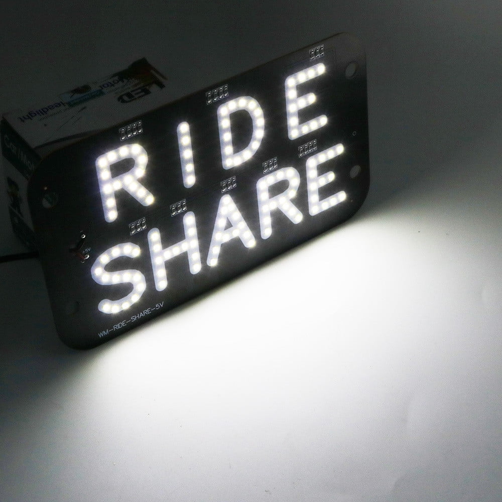 Xihbxyly Letrero Led para Coche, Luz Rgb de Alto Brillo, Pantalla ...