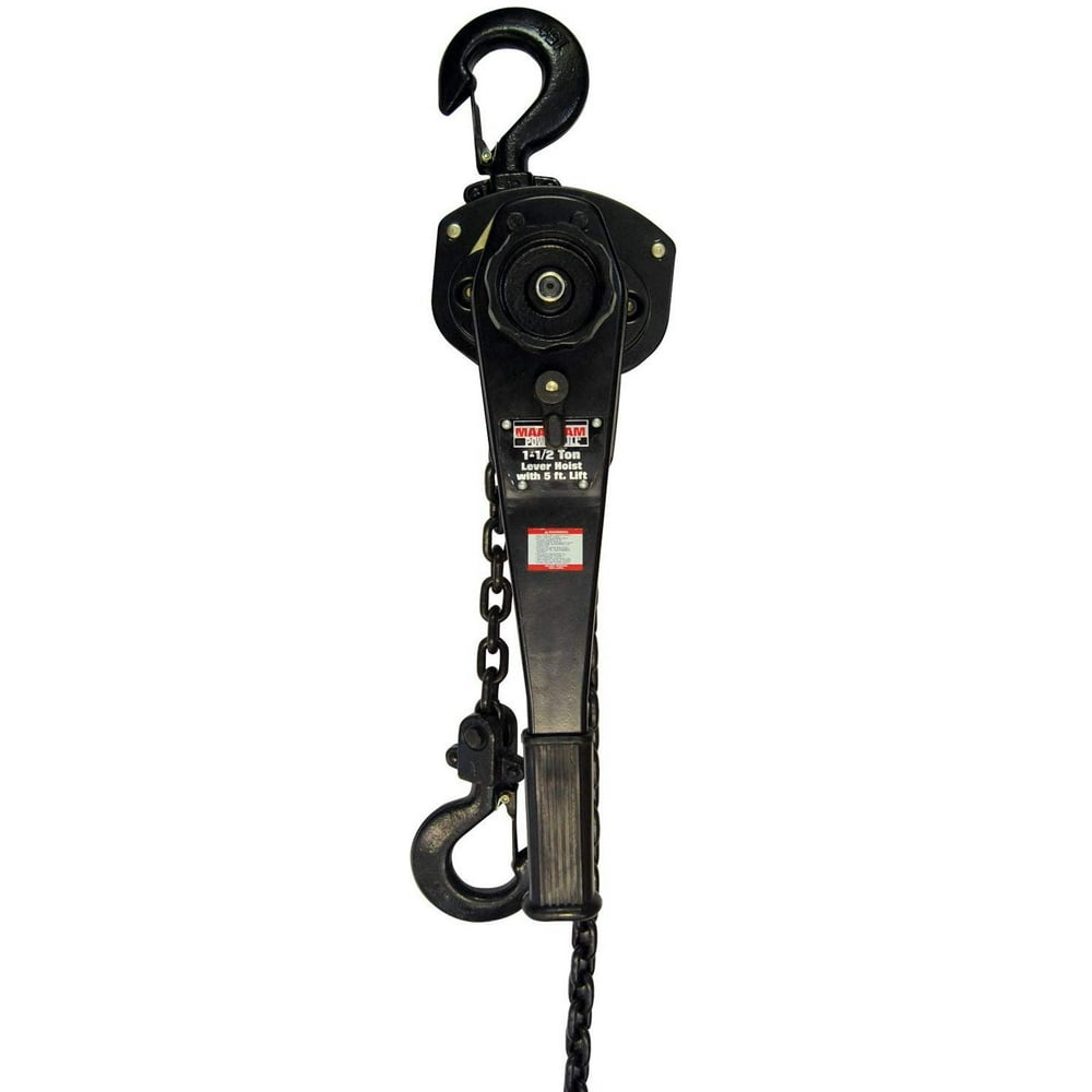 Maasdam 48610 Lever Hoist 1-1/2 Ton, Black - Walmart.com - Walmart.com