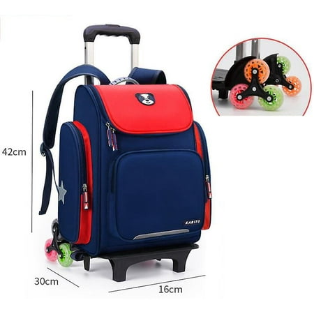 Children School Rolling Backpacks Bag For Kids School Backpack On ...