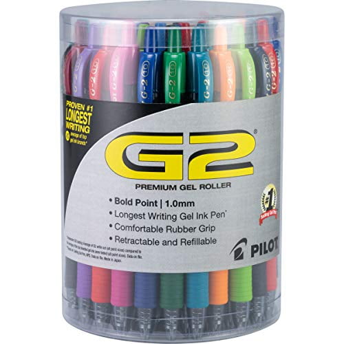 Pilot G2 Premium Gel Ink Pens, Bold Point, Assorted Colors, 36 Count ...