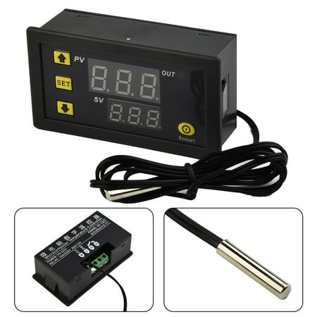 Digital Temperature Controller Thermostat Meter Temp Sensor Switch ...